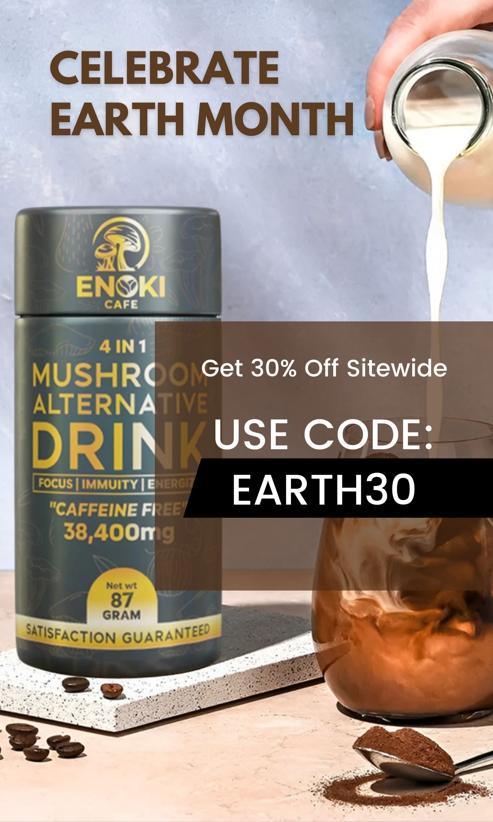 Enoki Cafe | Organic Mushrooms Coffee Blends